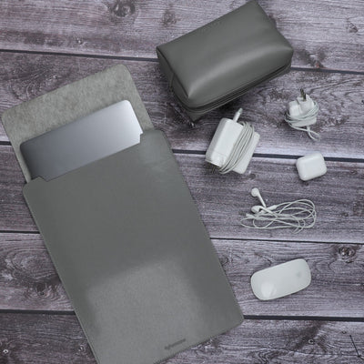 quick view 13 vegan leather laptop sleeve pouch rs 1295 . 00